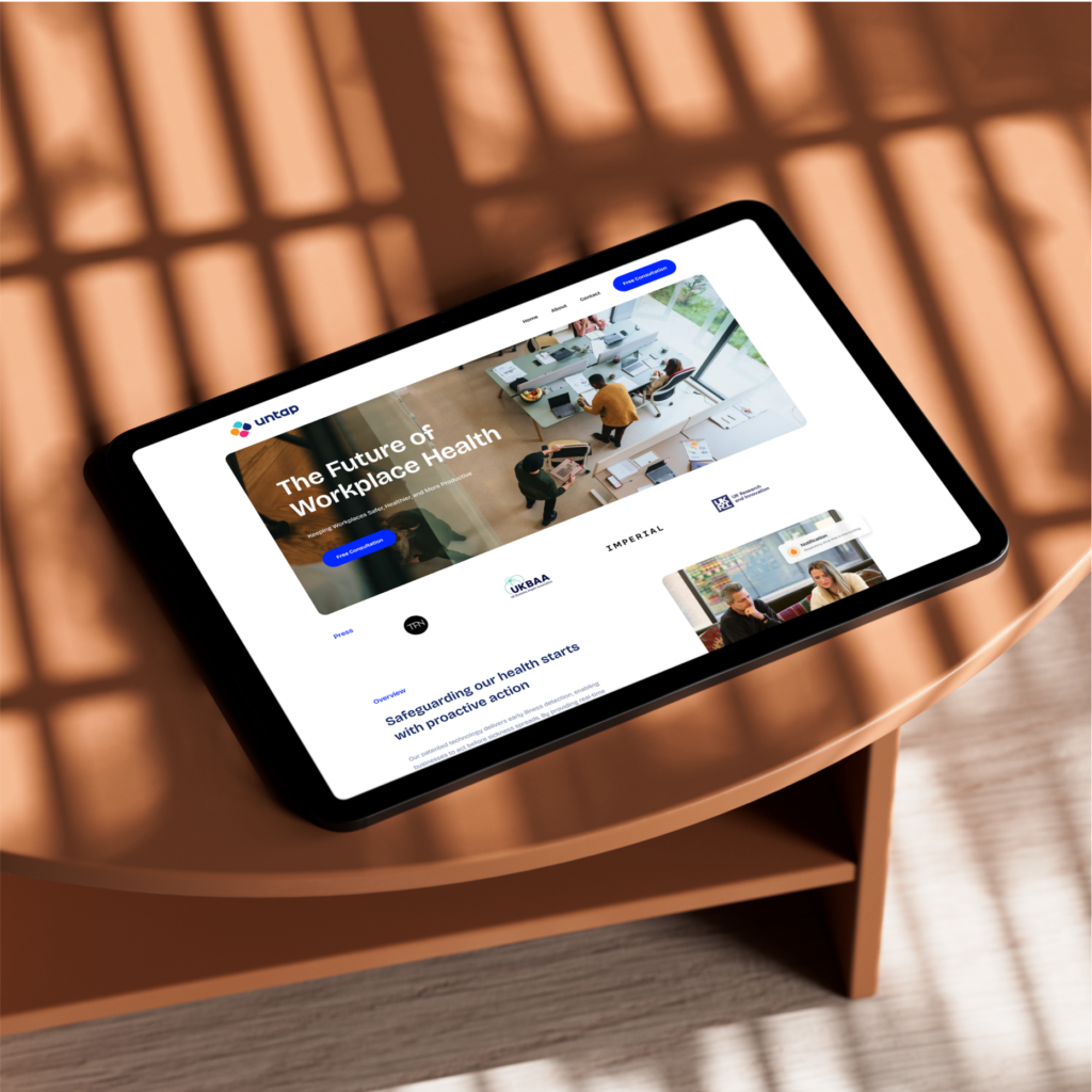 Tech Startup Website Design - Untap by Battalion